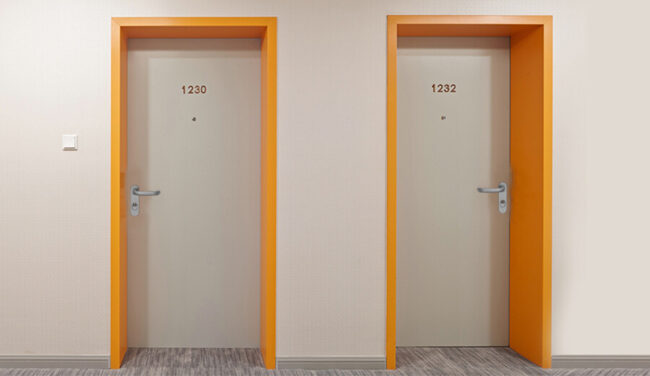 Apartment entrance doors guide - The first image of an apartment