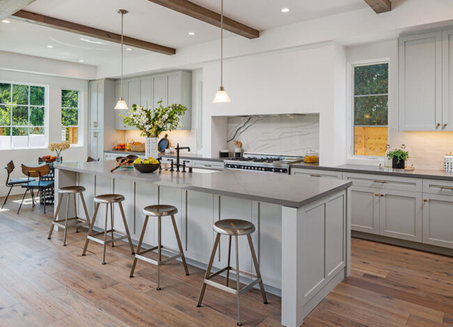 The American country kitchen cabinets