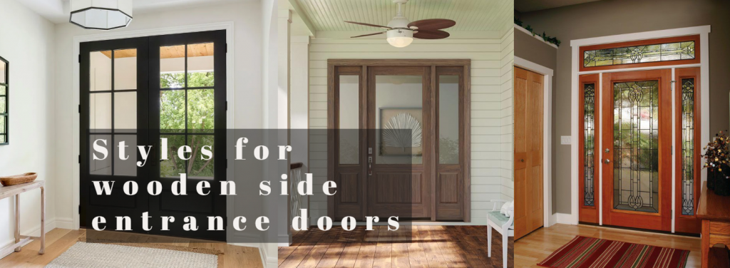 Wooden side entrance doors: the combination of nature and practicality ...