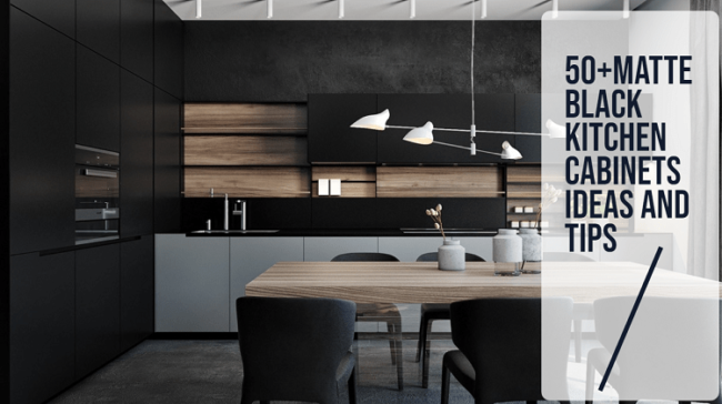 50+Matte Black Kitchen Cabinets Ideas and Tips (2025) - Parlun