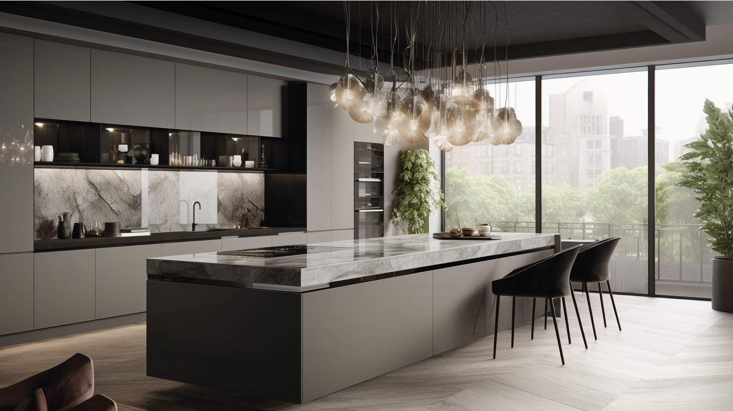 European Style Modern High Gloss Kitchen Cabinets