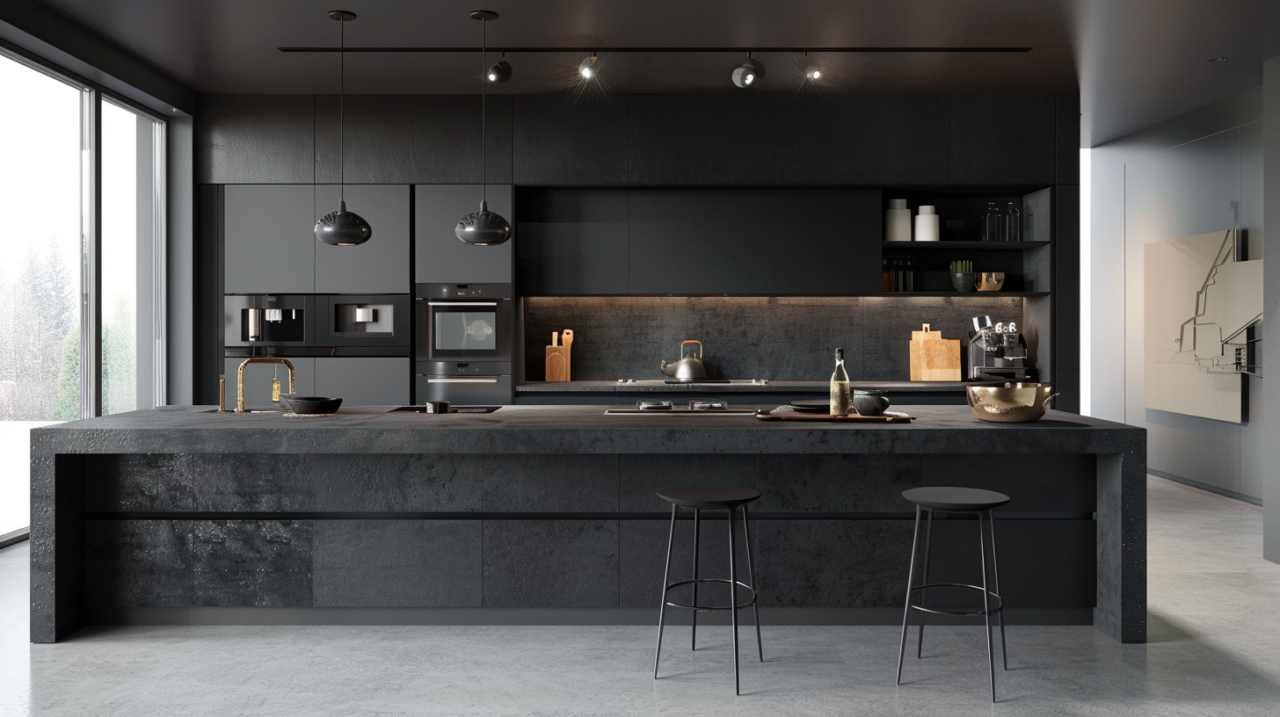 14+ black kitchen cabinets with gray countertops in 2026