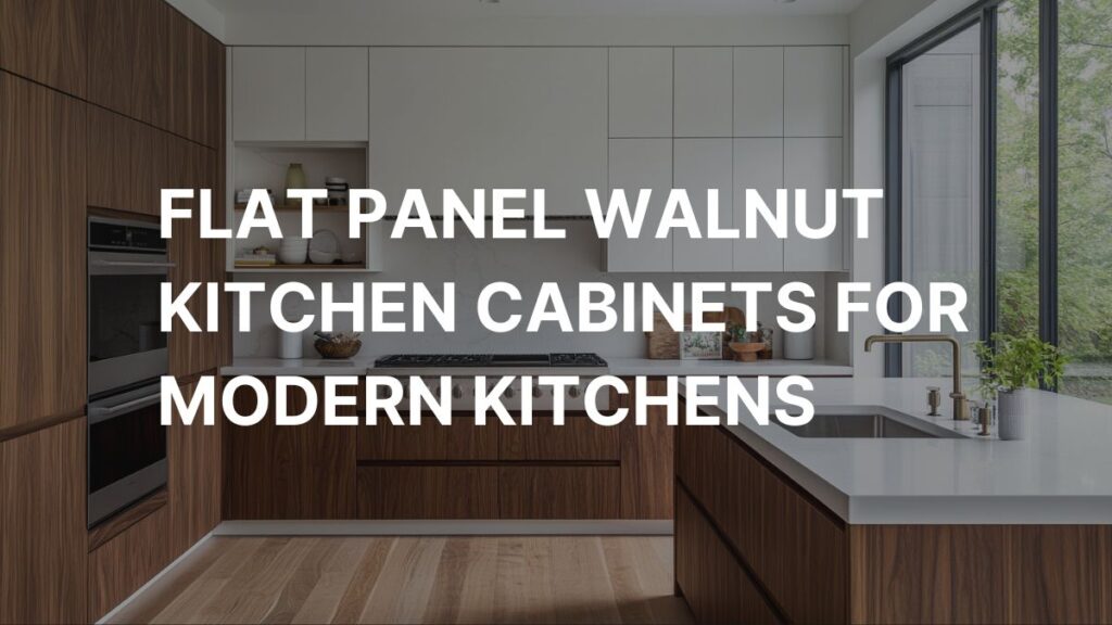 Flat-Panel Walnut Kitchen Cabinets: Modern Ideas, Pros, and Cost Factors