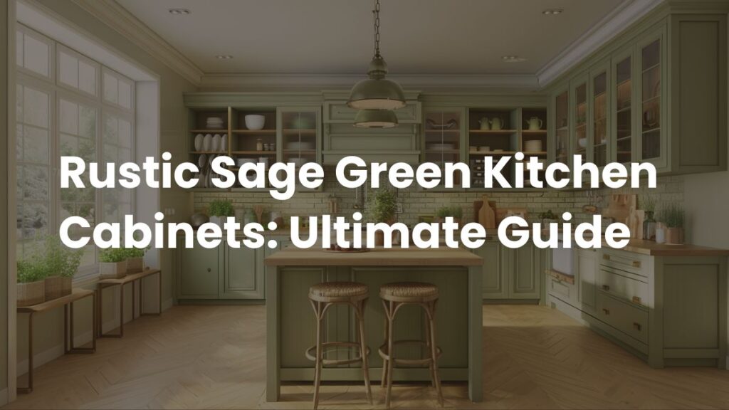 Rustic Sage Green Kitchen Cabinets: Ultimate Design Guide
